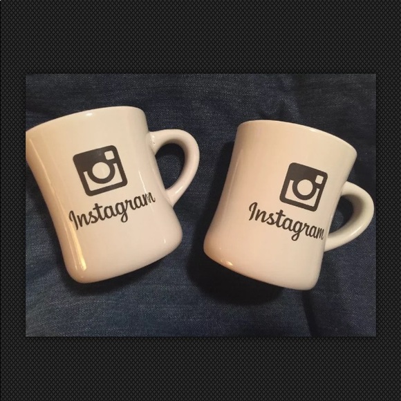 INSTAGRAM | Other | Instagram Set 2 Mugs Ceramic 2oz 210 Logo Tannew ...